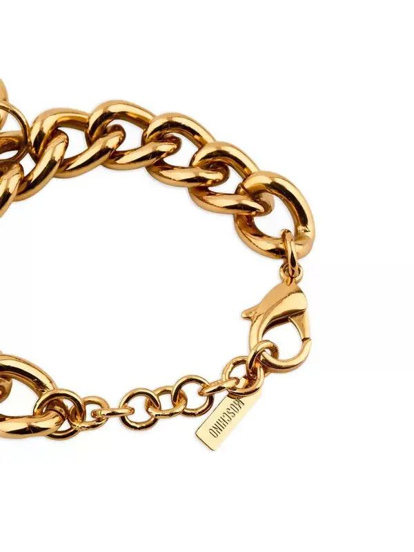 Moschino Heart-shaped Lock Bracelet
