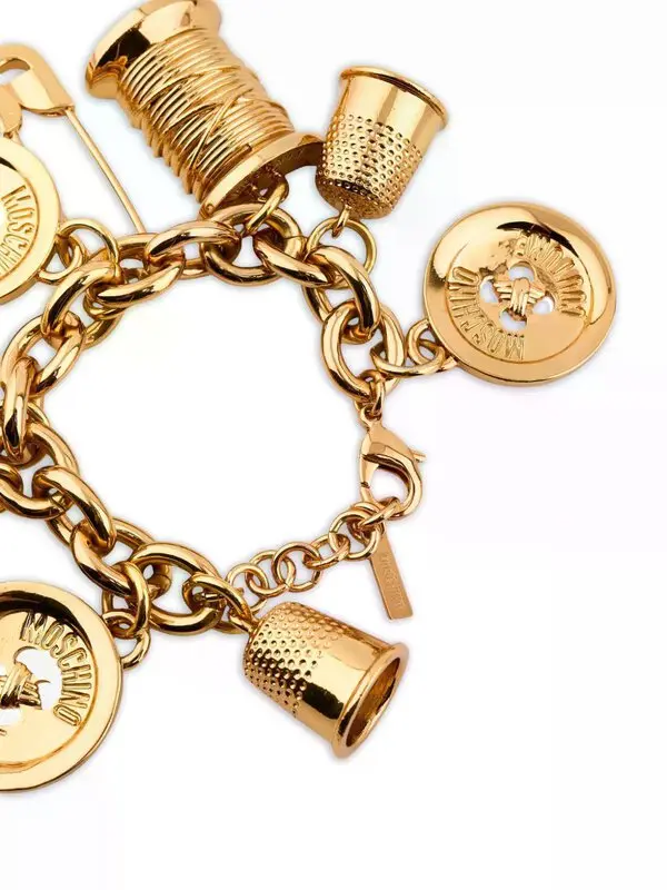 Moschino Chunky Chain Pendants Bracelet