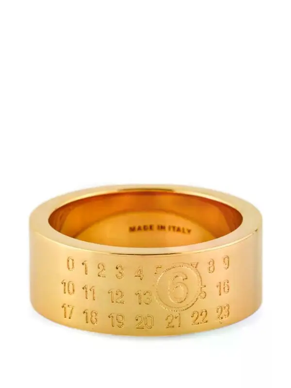 MAISON MARGIELA Numeric-signature Ring - Gold