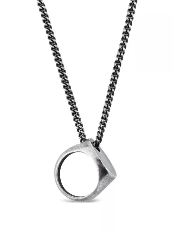 MAISON MARGIELA Ring Pendant Chain Necklace