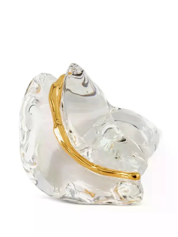 Alexis Bittar Liquid Lucite Wave Ring - Gold