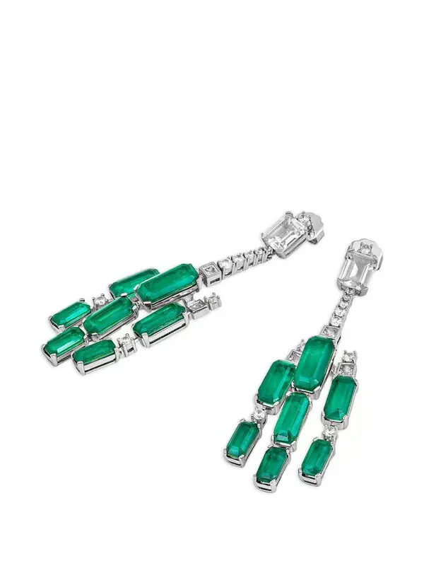 Isharya Doublet Emerald Drop Earrings