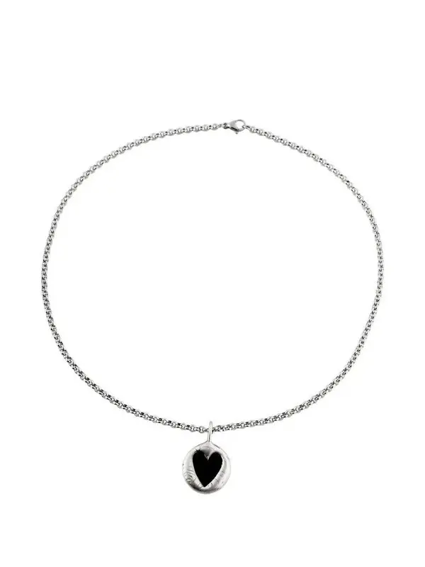 POISON DROP LAB Heart Motif Necklace - Silver