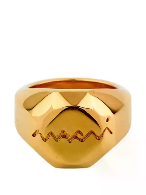 Marni Embossed Signet Ring