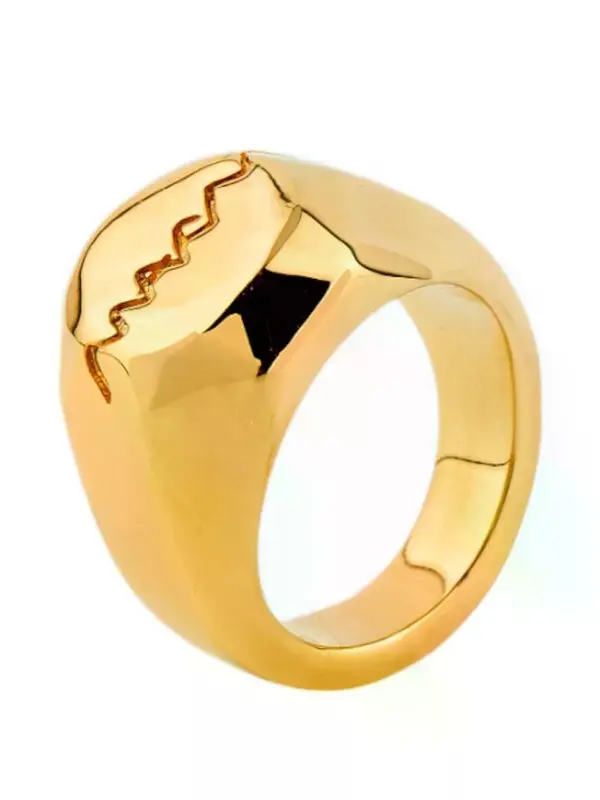 Marni Embossed Signet Ring