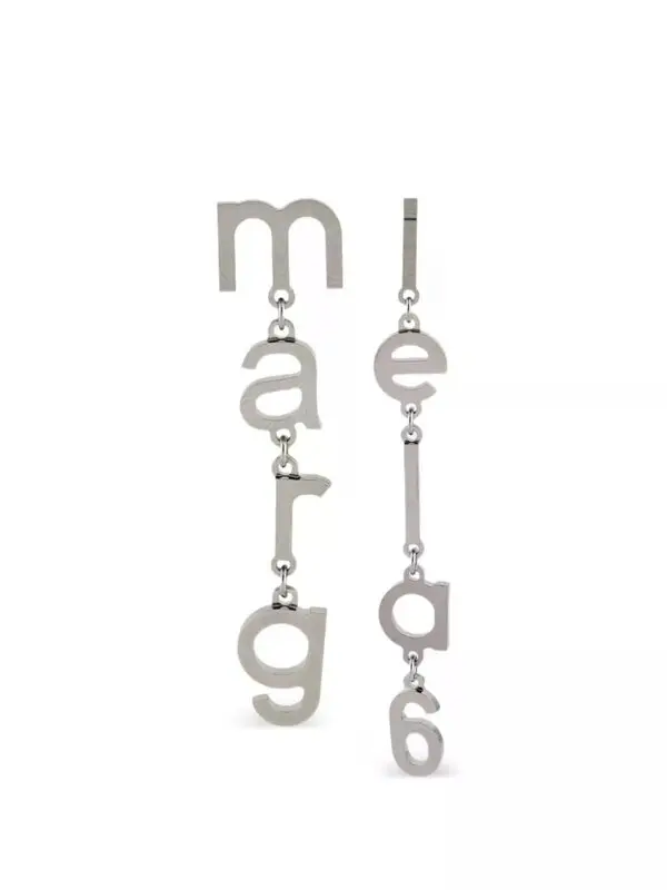 MAISON MARGIELA Asymmetric-design Earrings - Silver