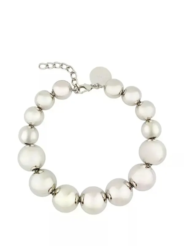 VANESSA BARONI Beaded Necklace - Silver