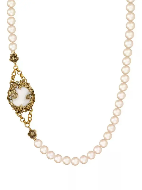 FIORE DI FIRENZE Floral-embellished Necklace - White