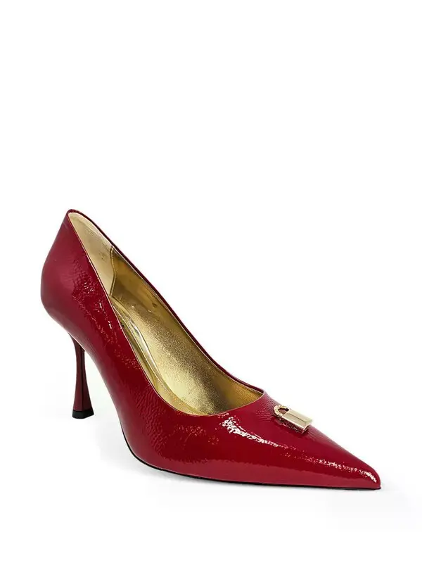 MADISON MAISON X Joan Hornig Lock-embellishment Pumps - Red