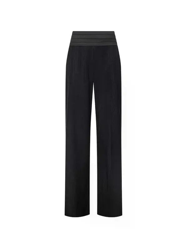L'Agence Minerva Cummerbund Trousers - Black