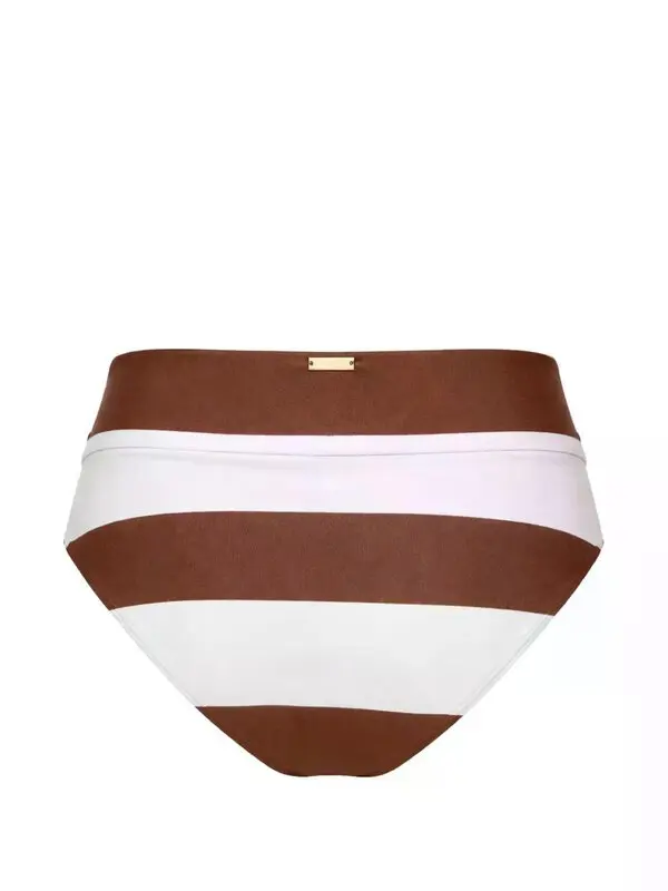 Cult Gaia Striped Belted Bikini Bottom