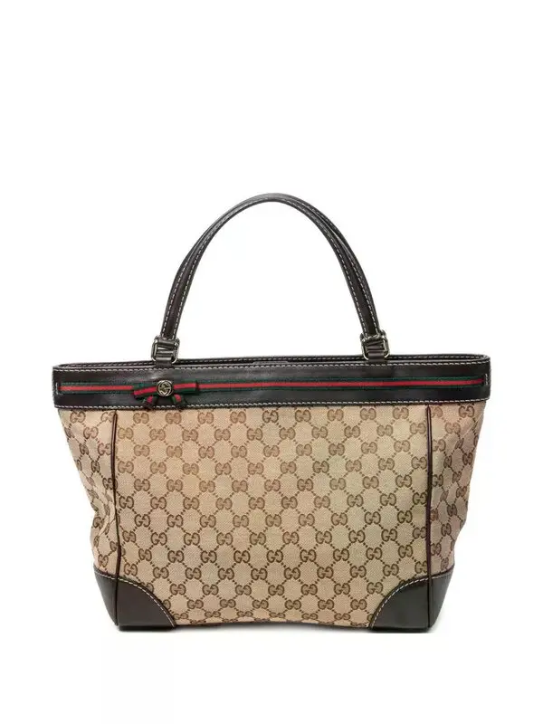 Gucci Web Mayfair Patterned Tote Bag