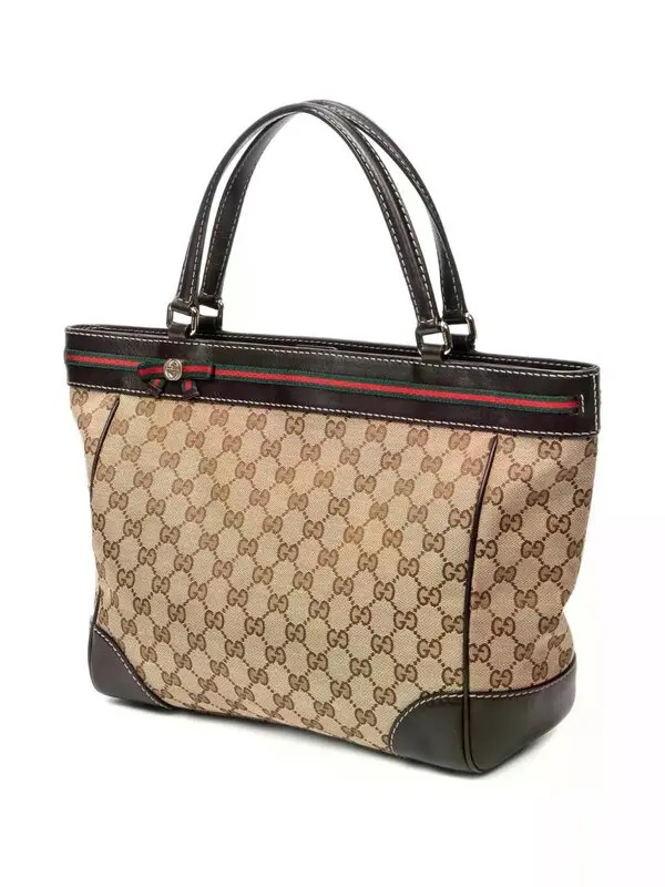 Gucci Web Mayfair Patterned Tote Bag