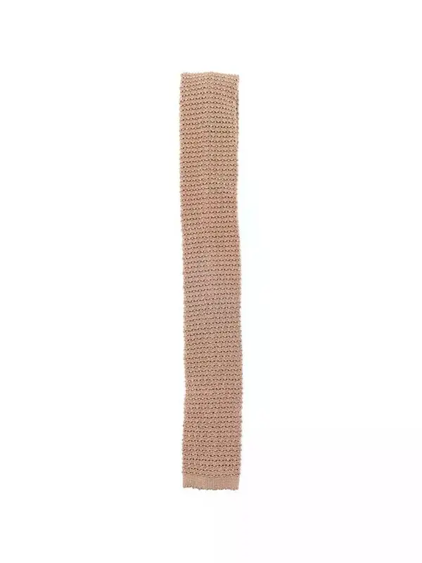ALYSI Knitted Tie - Neutrals