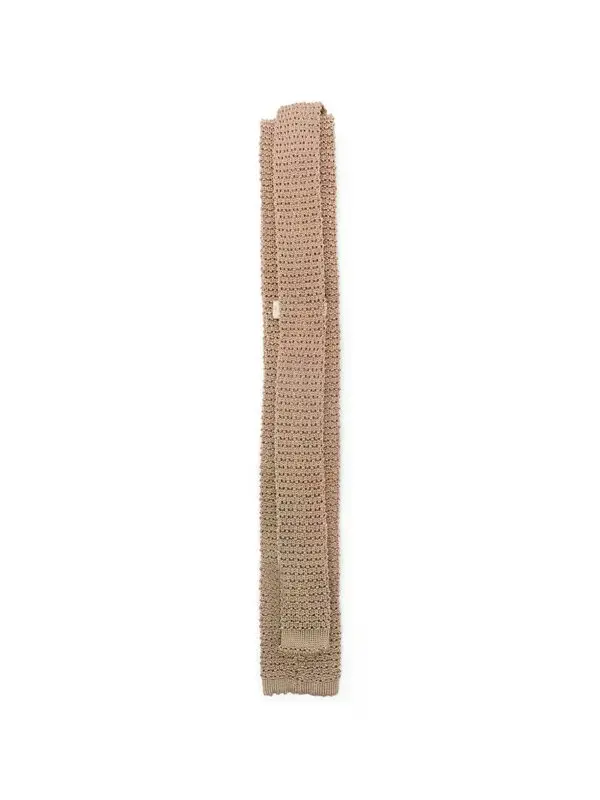 ALYSI Knitted Tie - Neutrals