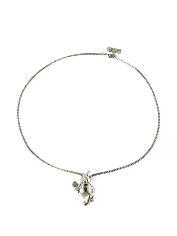 MAISON MARGIELA Bear Pendant Necklace - Silver