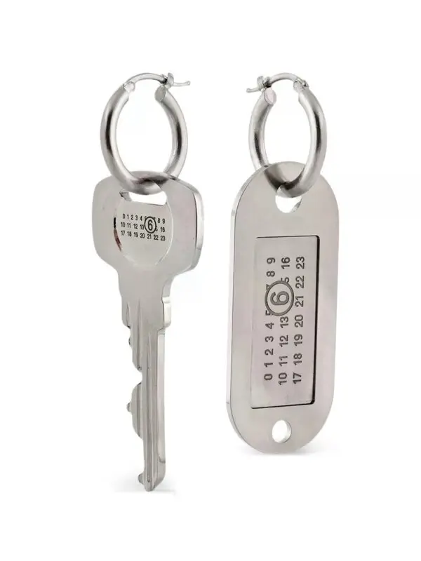 MAISON MARGIELA Asymmetrical Key Earrings