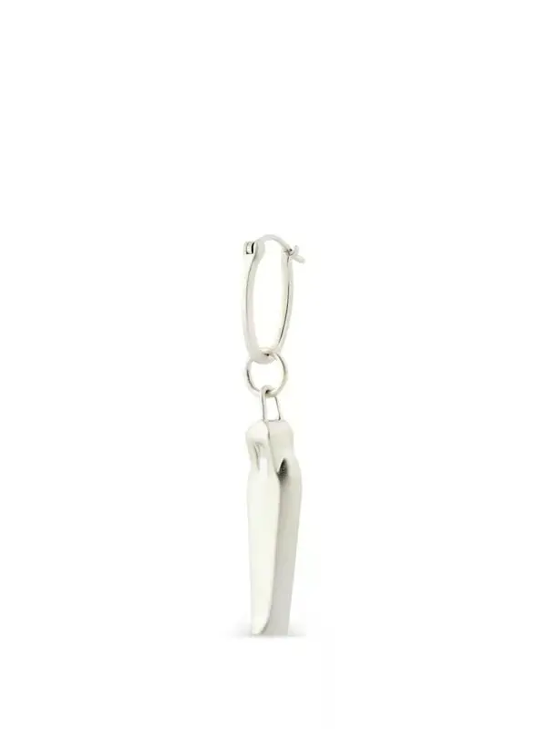Rick Owens Sarcophagus Single Earring - Silver