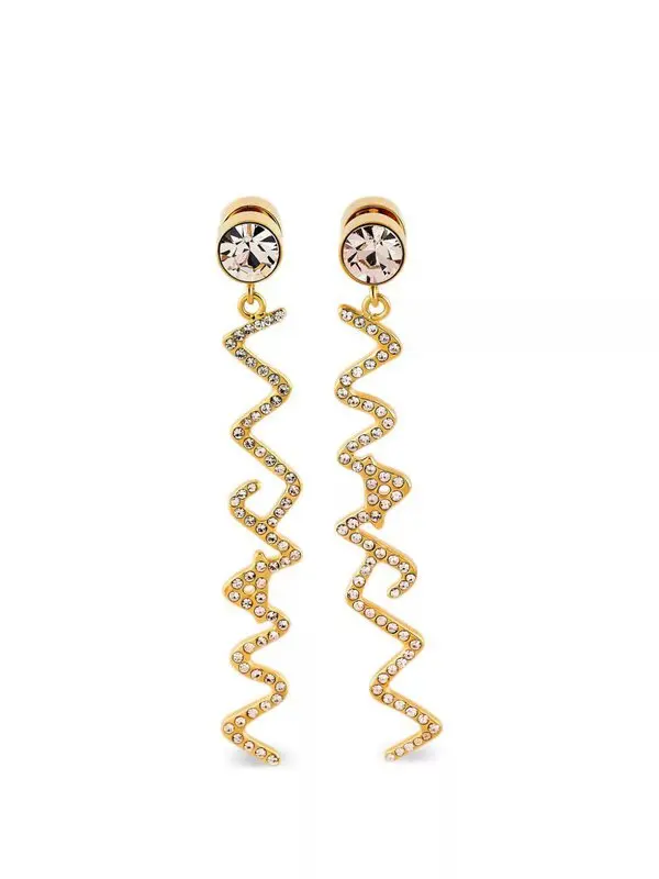 Marni Logo-pendant Drop Earrings - Gold
