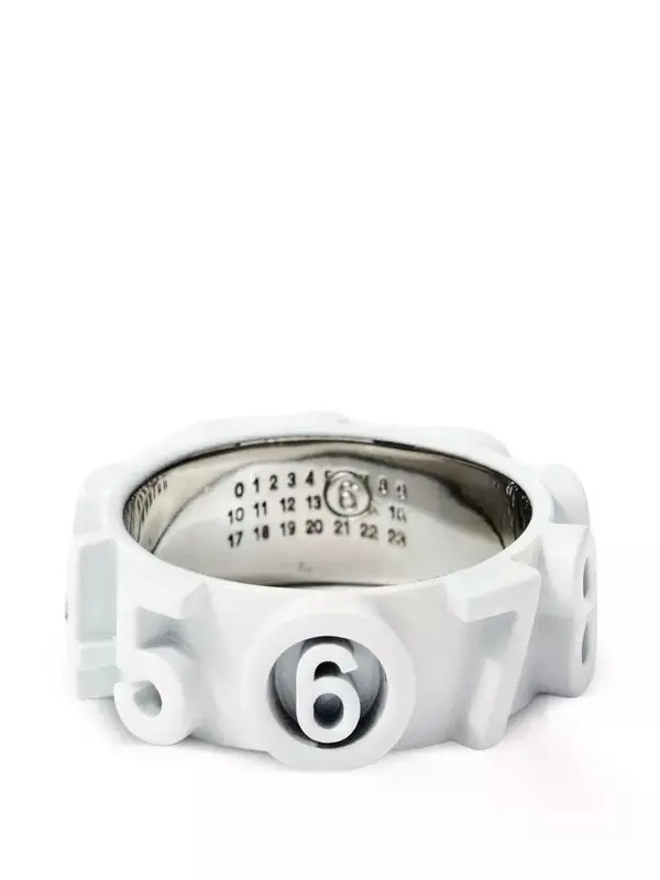 MAISON MARGIELA 3d Brand Ring - White