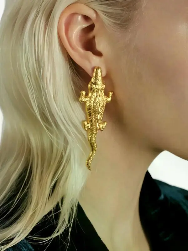NATIA X LAKO Crocodile Earrings