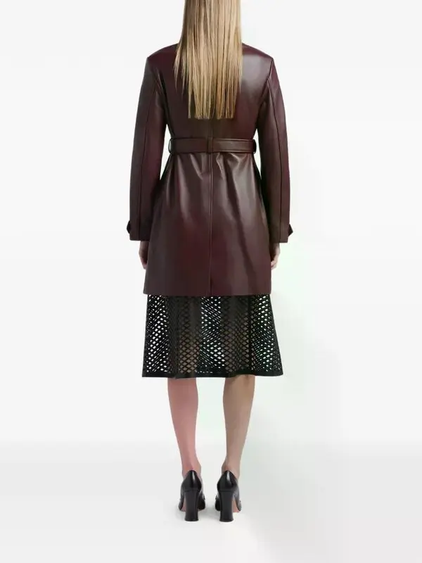 Bally Belted Leather Coat