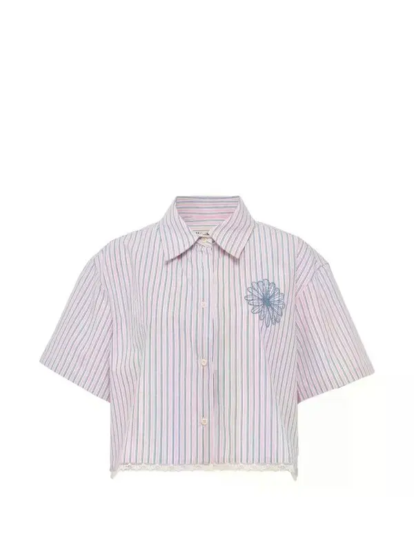 MARDI MERCREDI LES PETITES Striped Cotton Shirt