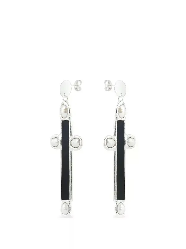 POISON DROP LAB Cross Drop Earrings