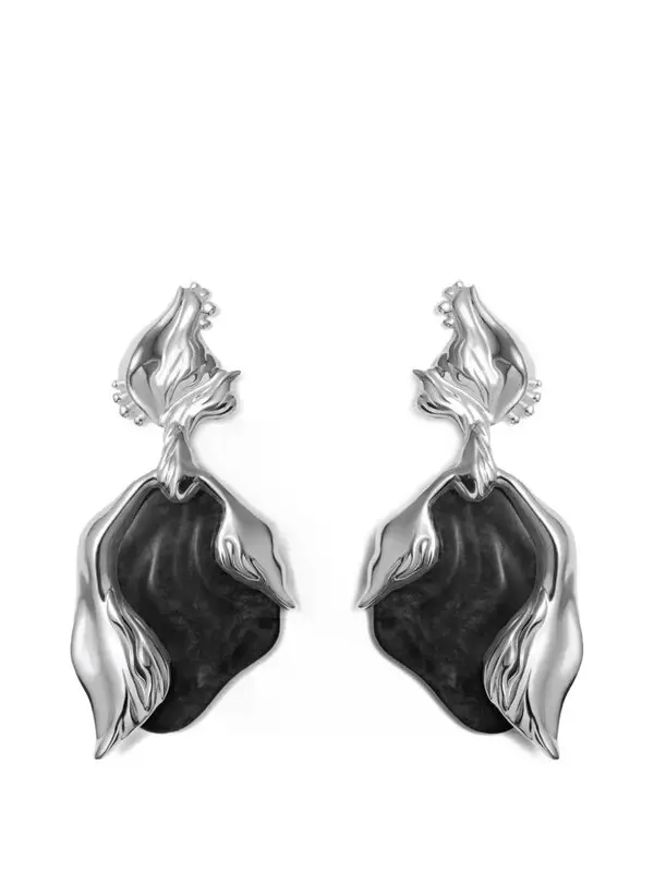 JUDE BENHALIM Lupa Drop Earrings - Silver