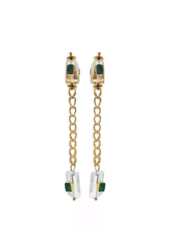 FENOMENA Veta Chain-detail Earrings - Gold