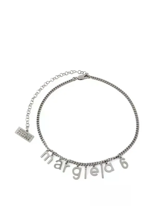 MAISON MARGIELA Letter-pendant Necklace - Silver