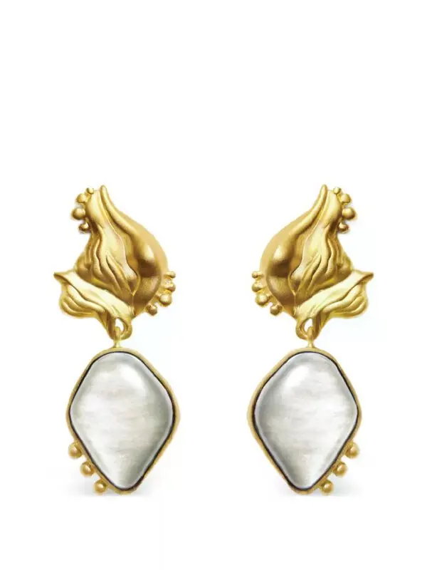 JUDE BENHALIM Mini Lupa Drop Earrings - Gold