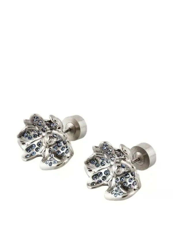 Marni Flower Crystal Stud Earrings