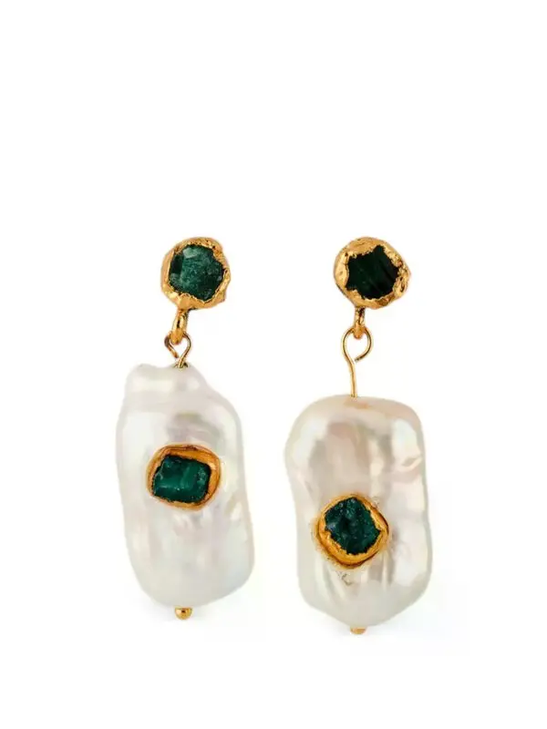 FENOMENA Emerald Drop Earrings