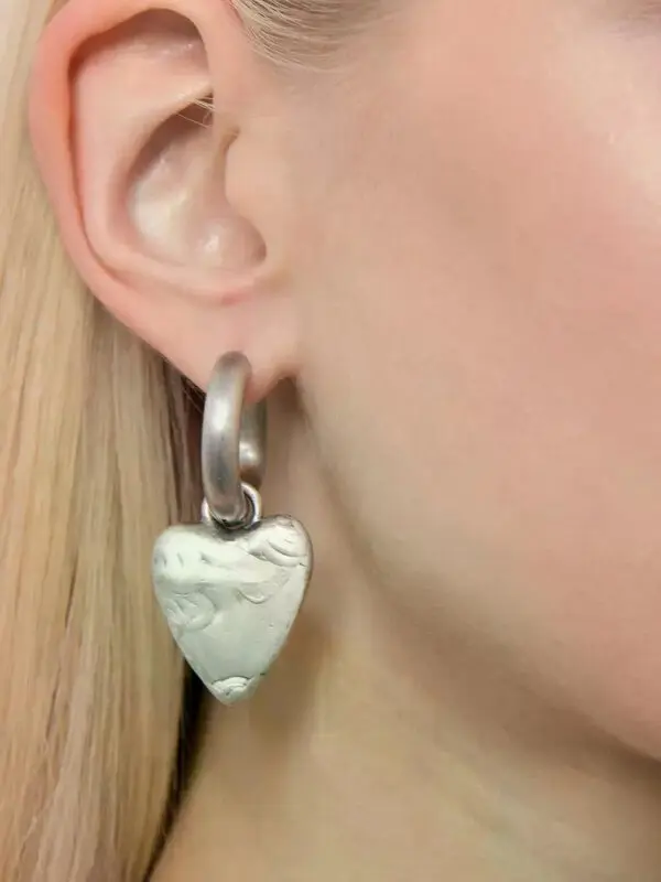 POISON DROP LAB Heart Hoop Earring