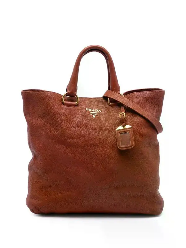 Prada Vitello Daino Open Convertible Tote
