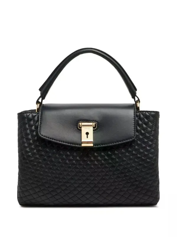 Bally Quilted Top-handle Tote Bag With Lock Detail