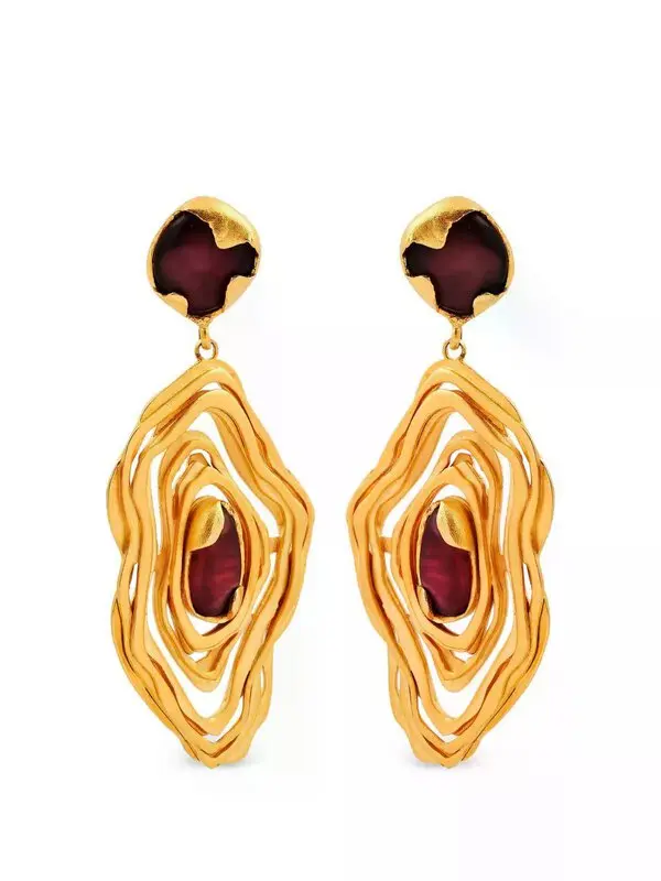 JUDE BENHALIM Nebula Drop Earrings - Gold