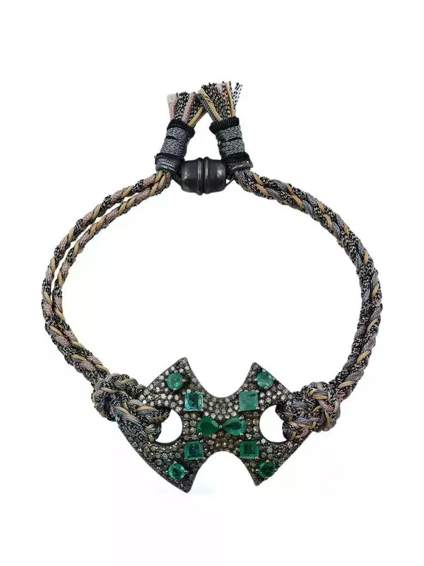 PATRICIA ARANGO Bow-detail Bracelet - Grey
