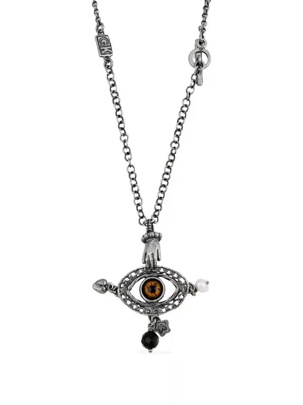 GEM KINGDOM Eye-pendant Chain Necklace