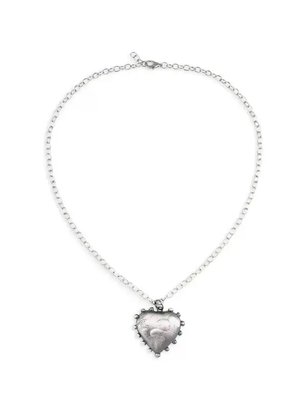 POISON DROP LAB Heart Pendant Chain Necklace - Silver