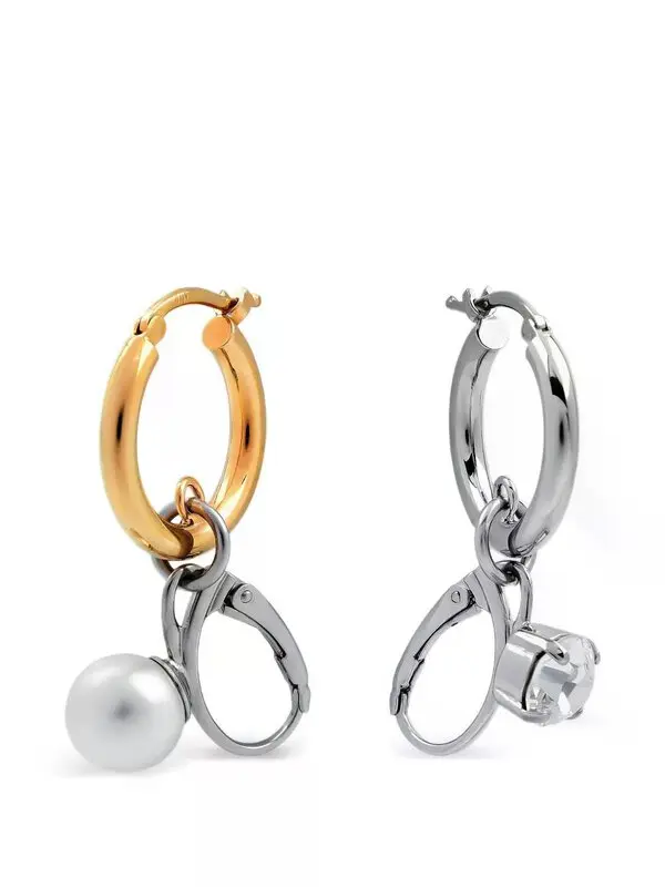 MAISON MARGIELA Asymmetric Drop Earrings - Gold