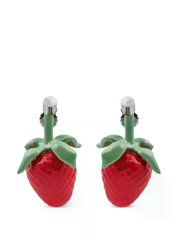 MARCELA LOPEZ Strawberry Stud Earrings - Red