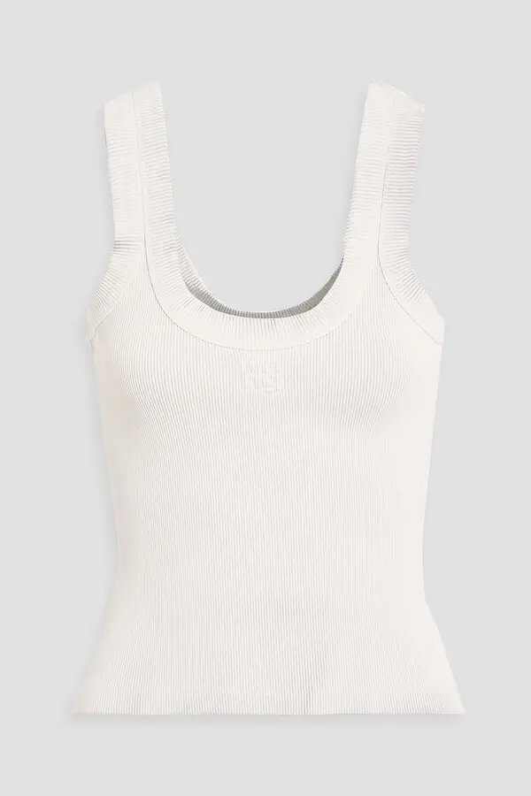Alexander Wang Ribbed Cotton-blend Jersey Tank