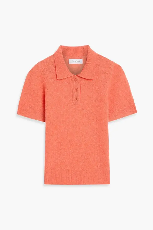 Naadam Cashmere Polo Sweater - Orange
