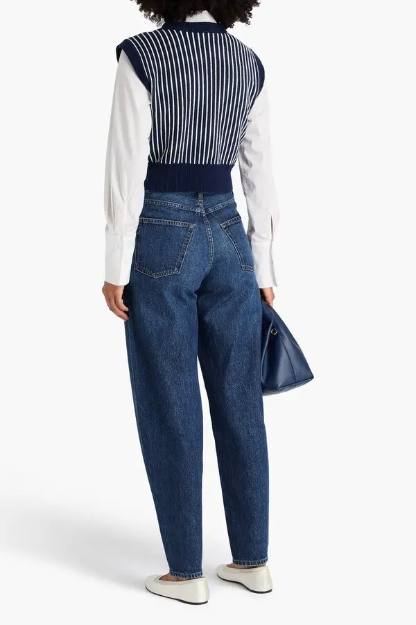 FRAME The Narrow High-rise Tapered Jeans