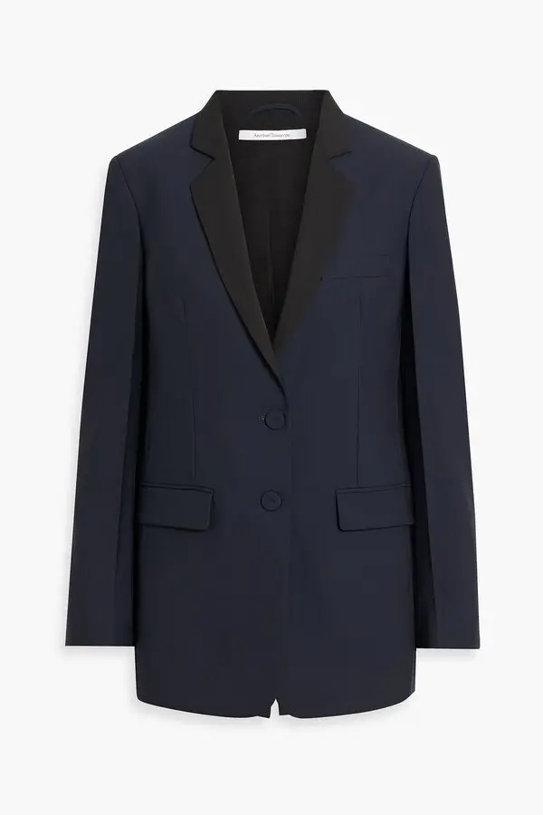 Another Tomorrow Wool Blazer - Navy