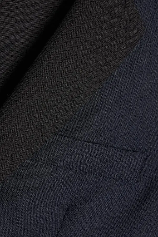 Another Tomorrow Wool Blazer - Navy
