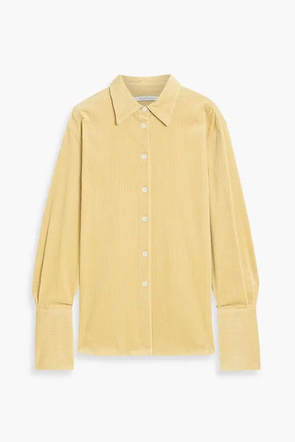 Another Tomorrow Cotton Corduroy Shirt
