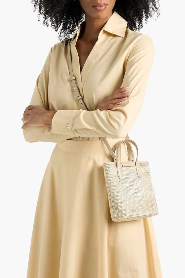 FERRAGAMO Embellished Satin Tote